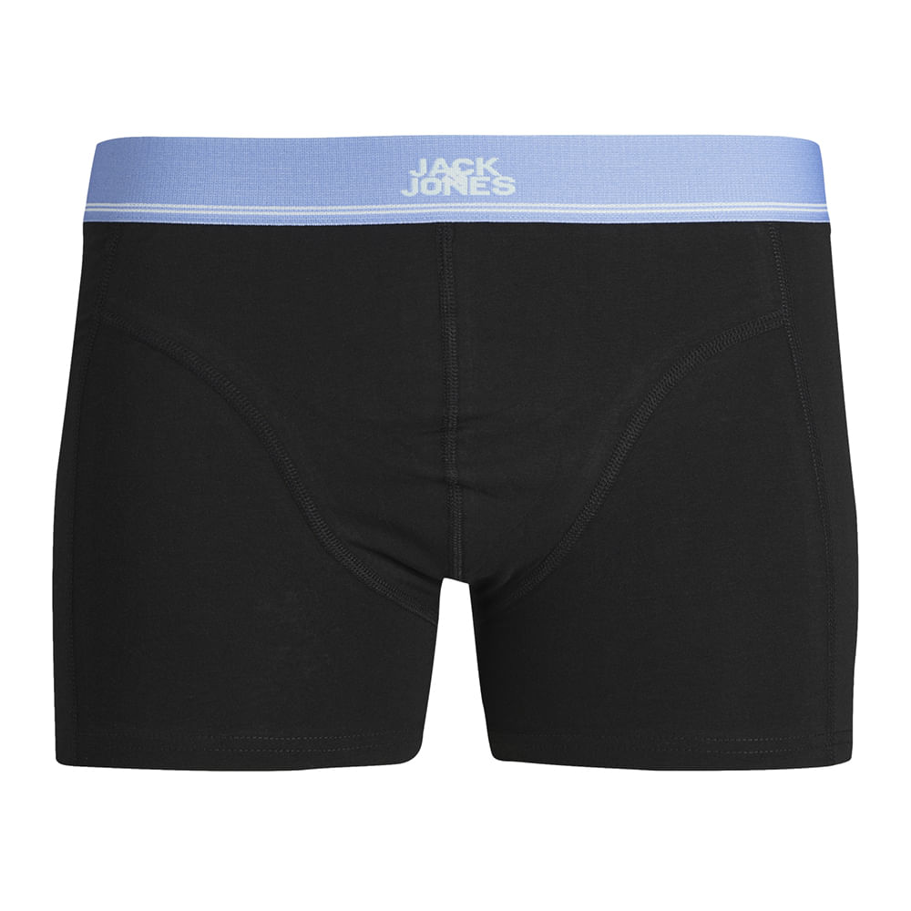 Pack de 3 boxers Jack & Jones trunks negros sólidos para hombre - Siman ...