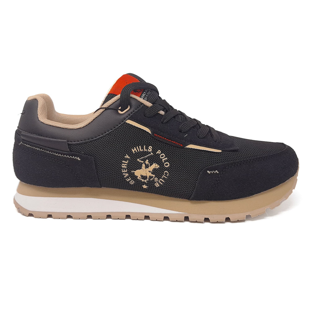 Zapato deportivo casual Beverly Hills Polo Club Vance negro para hombre