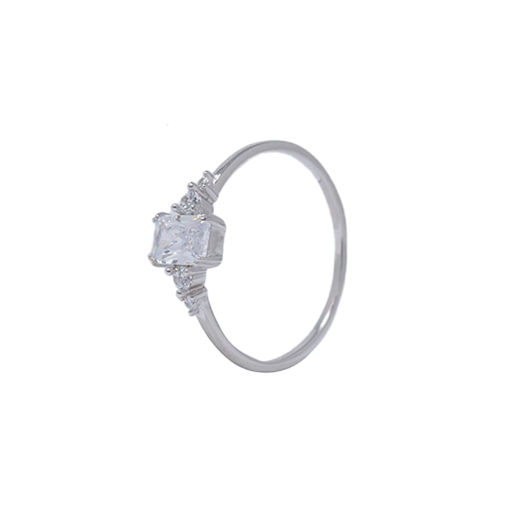 Anillo de plata plateado talla 6 para mujer - Siman Guatemala