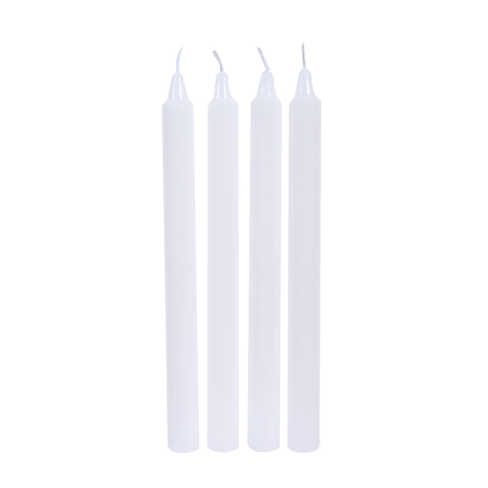 Paquete de cuatro velas básica 25x2.2 cm