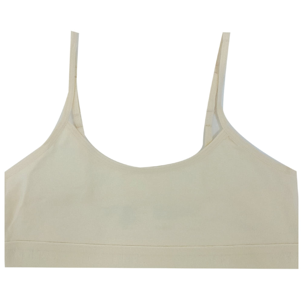 Set 3 brasieres multicolor sólido para niña