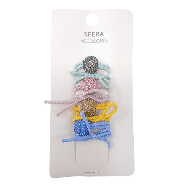 Set de 4 colas multicolor para mujer