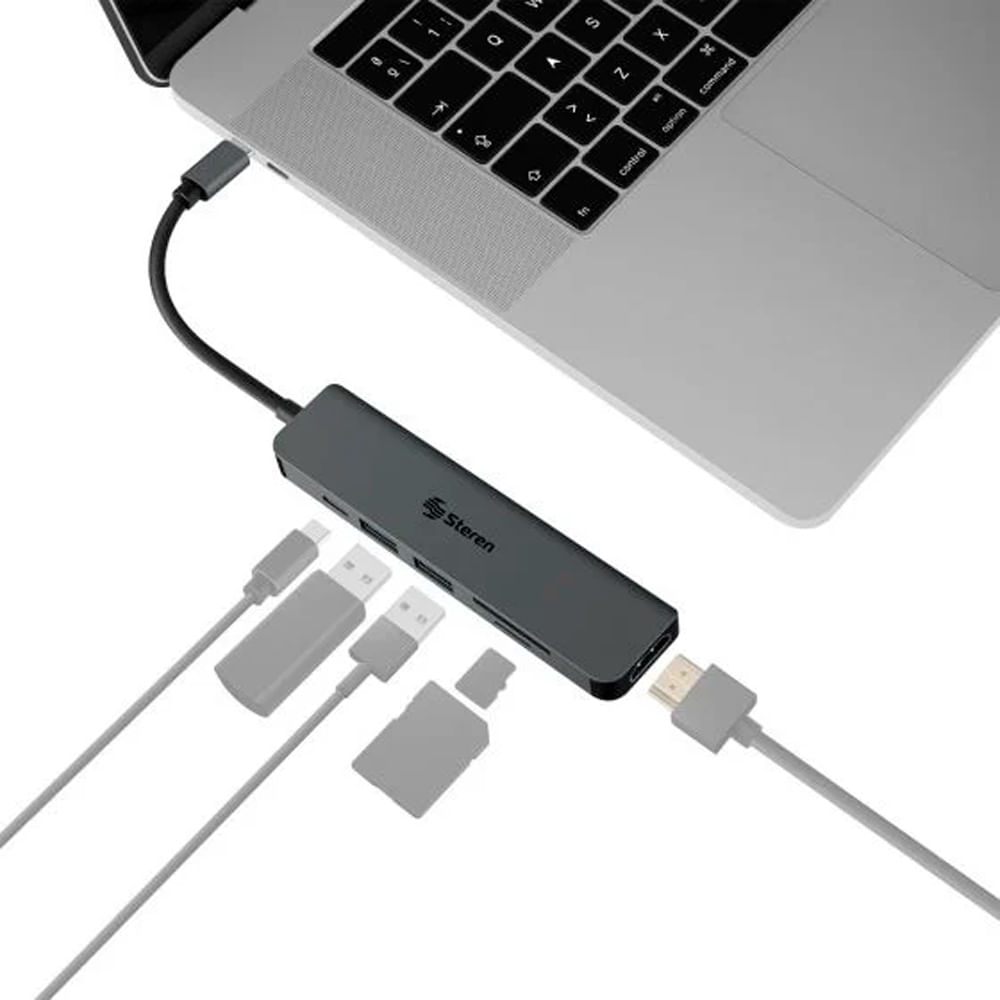 Hub tipo usb -c de 6 puertos - Siman El Salvador