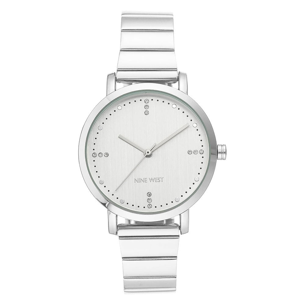 Reloj Nine West análogo de metal en plateado para mujer - Siman El Salvador