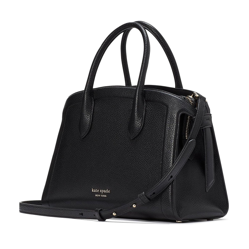 Cartera satchel Kate Spade Knott color negro para mujer - Siman El Salvador