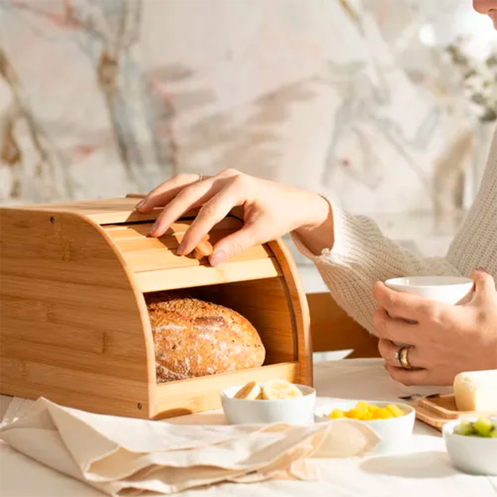 Depósito para guardar pan 20 cm - Siman El Salvador