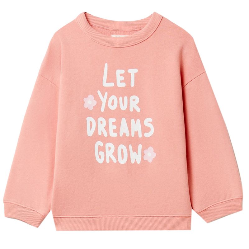 Suéter rosado con estampado para niña - Siman Costa Rica