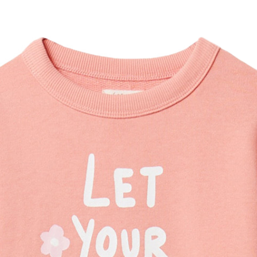 Suéter rosado con estampado para niña - Siman Costa Rica