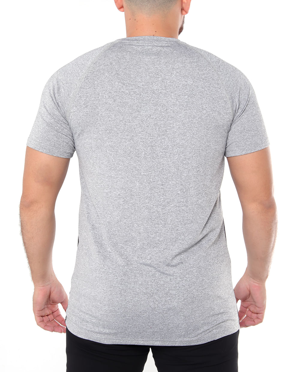 Camiseta deporiva poliéster laser cut/ reflectivo gris para hombre ...