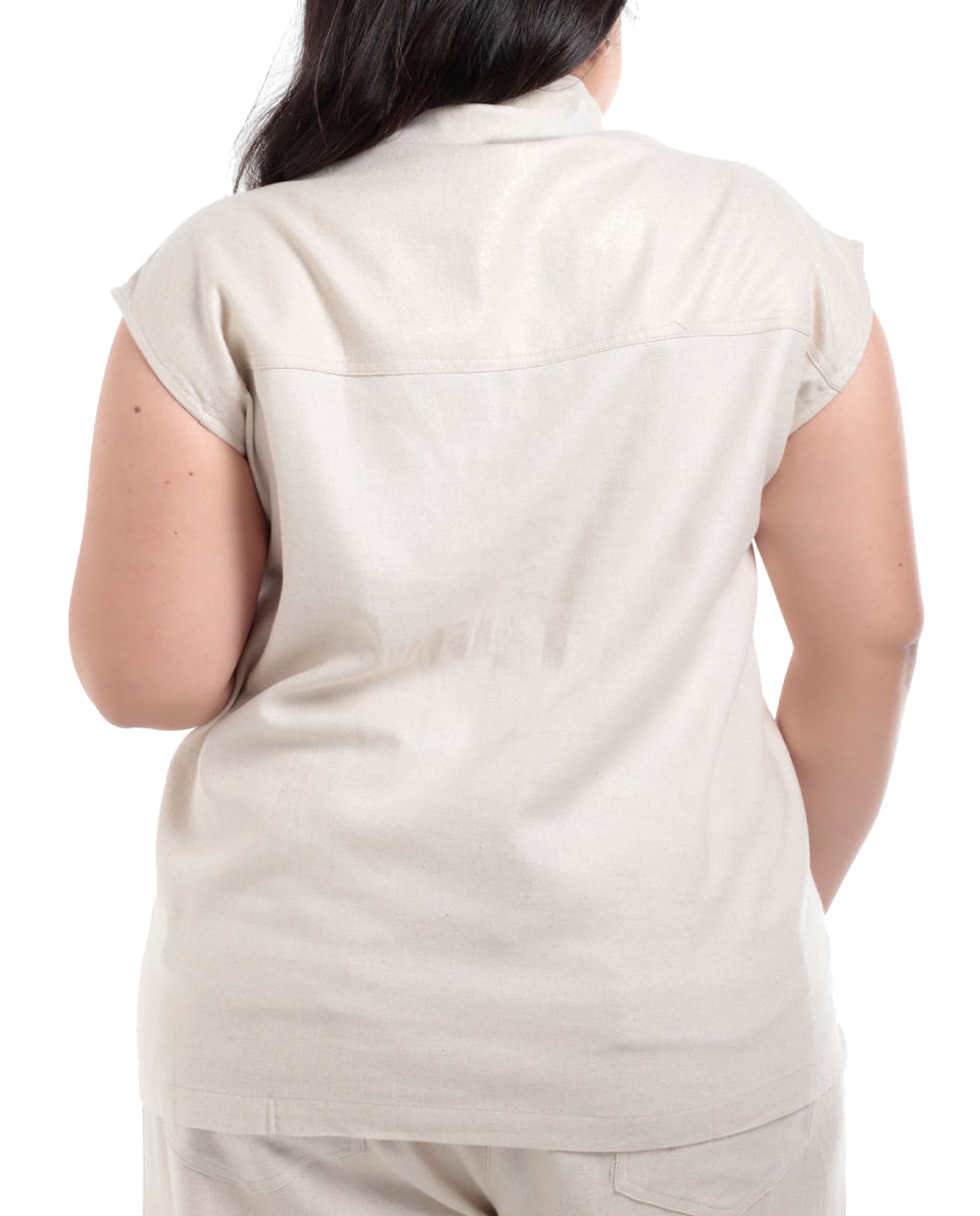 Chaleco Sabrina beige para mujer - Siman El Salvador