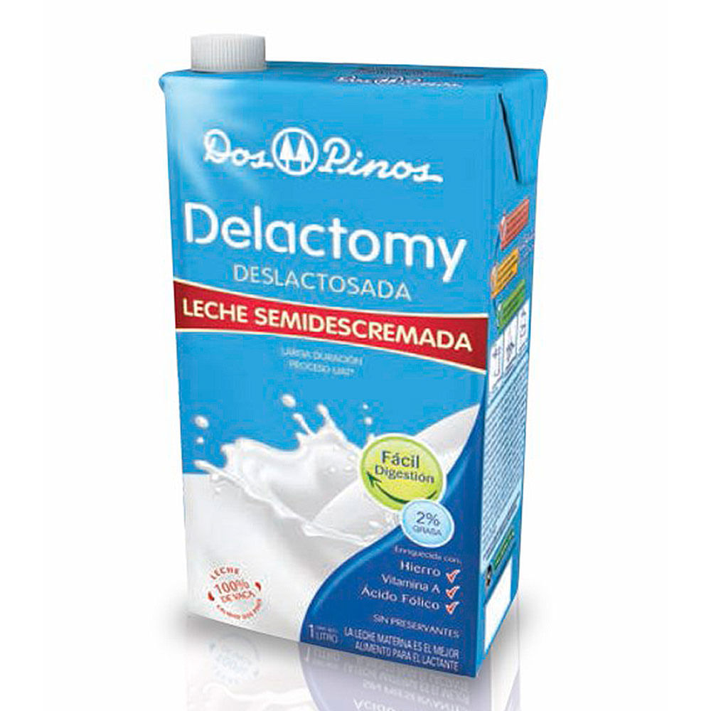 Leche Delactomy Semidescremada 1L