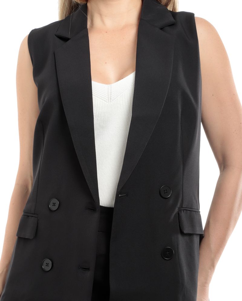 Chaleco Unexpected negro para mujer - Siman Guatemala
