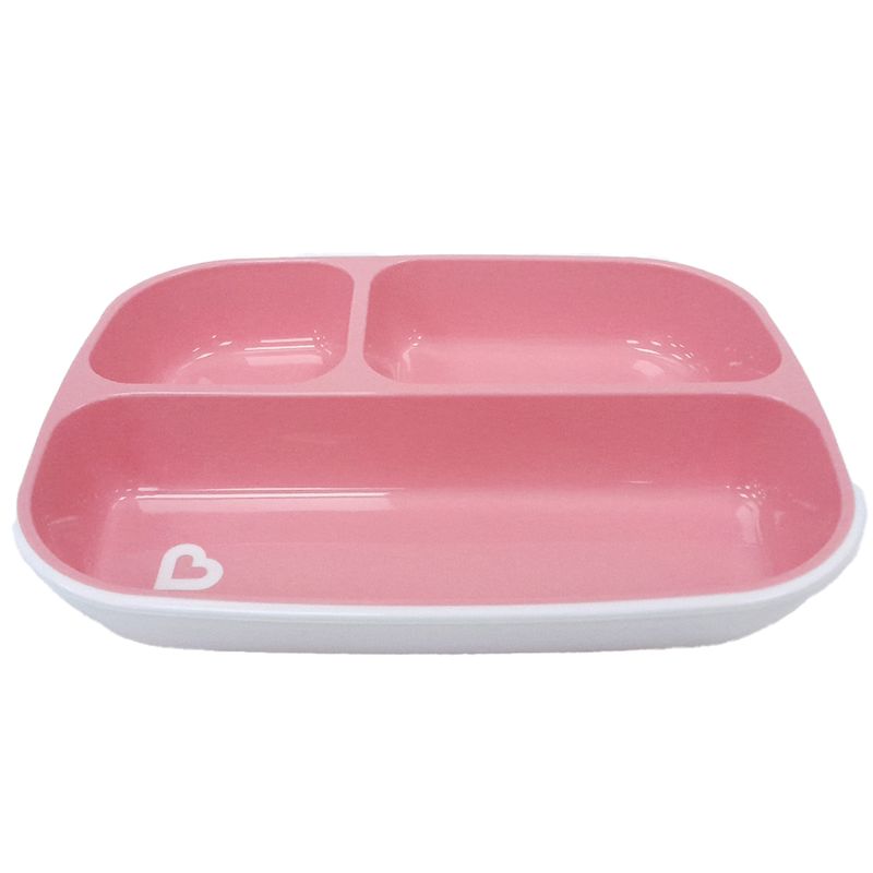Plato con división rosado (surtido) Plato con división rosado (surtido)