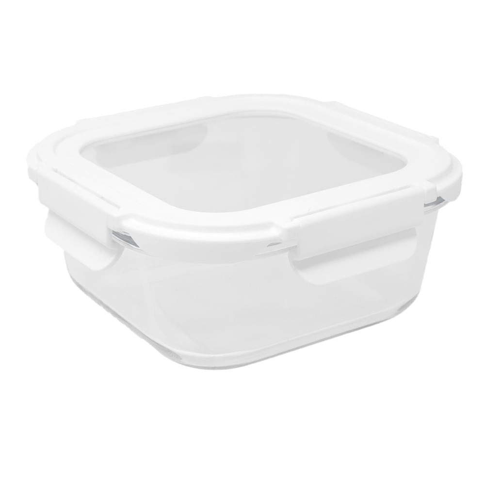 Deposito cuadrado para guardar comida 16x6.5cm - Siman Guatemala
