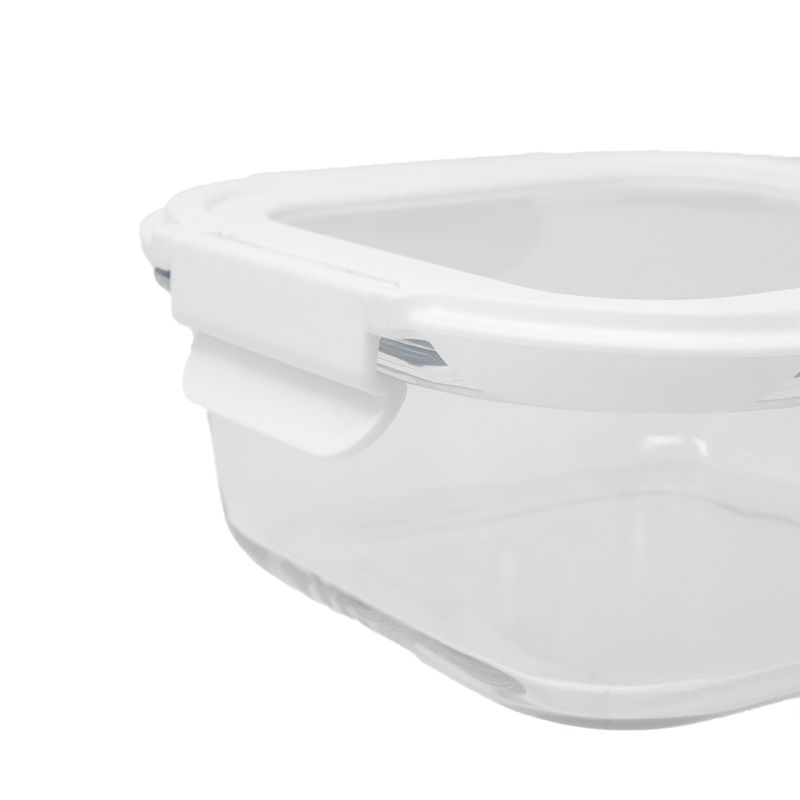 Deposito cuadrado para guardar comida 16x6.5cm - Siman Guatemala