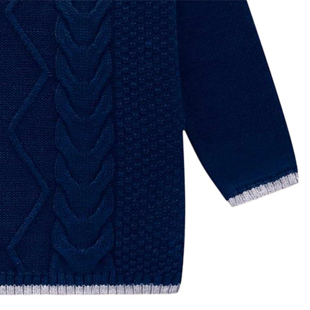 Suéter azul sólido para niño - Siman Costa Rica