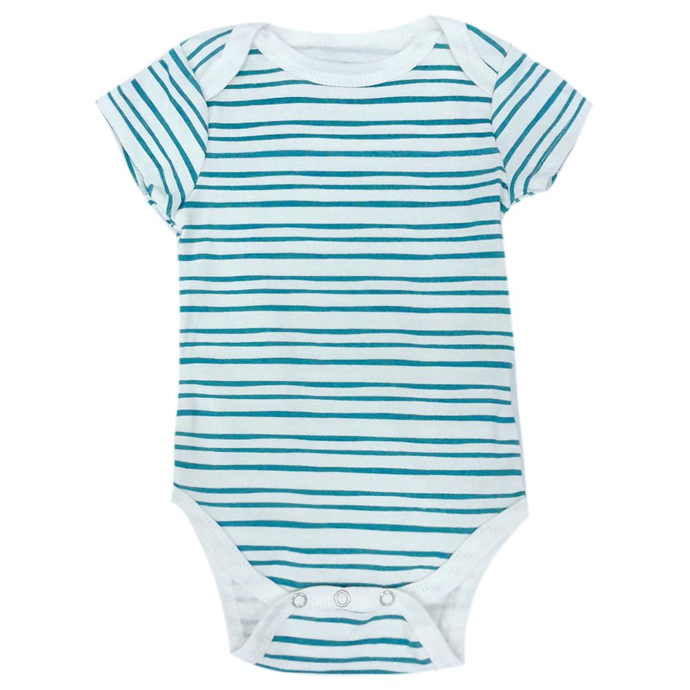 Set de 5 mamelucos multicolor con estampado de animalitos para bebé niño