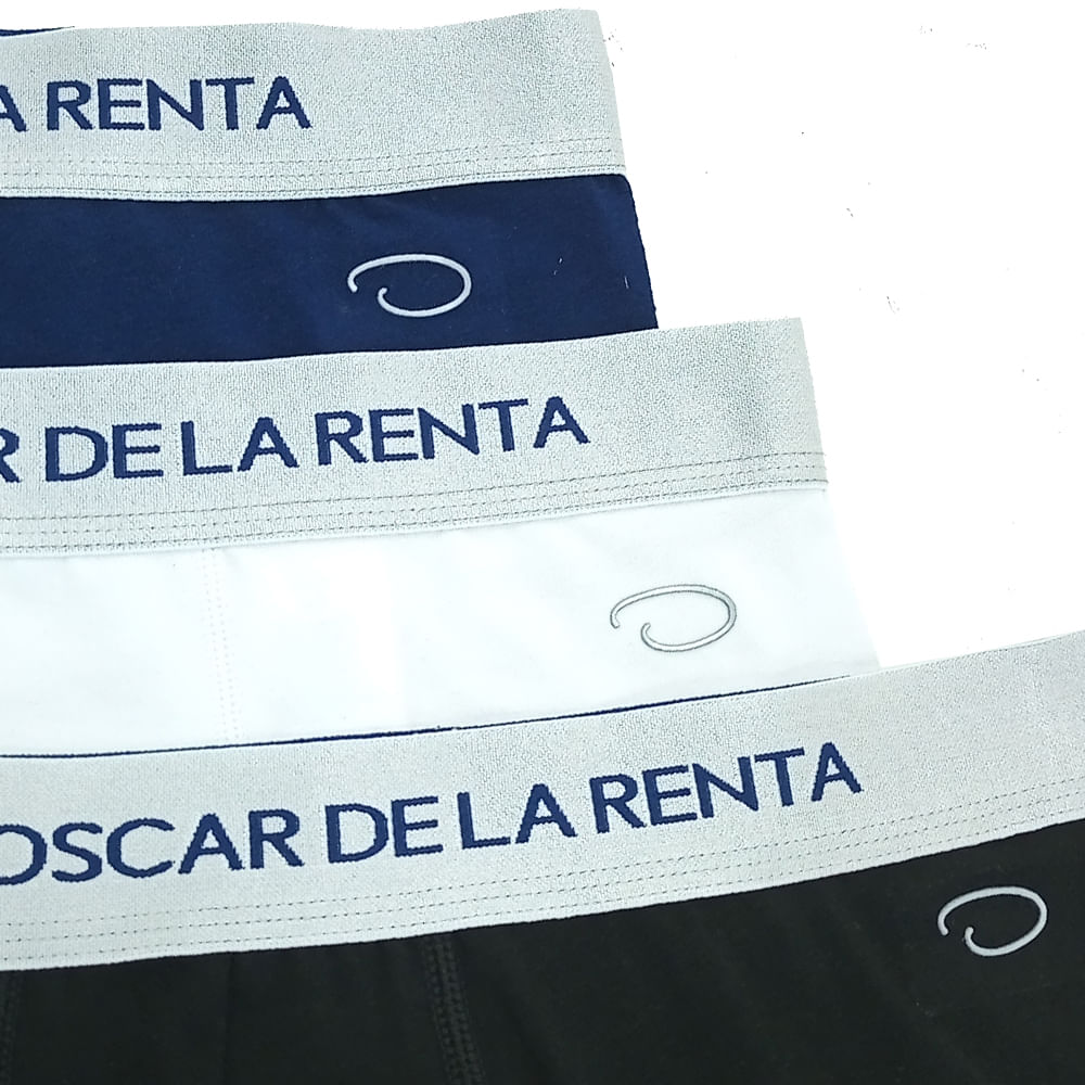 Pack de 3 boxers brief Oscar de la Renta negro, navy y blanco para ...
