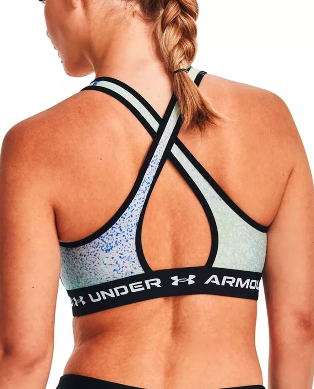 Top deportivo Under Armour verde para mujer - Siman Guatemala