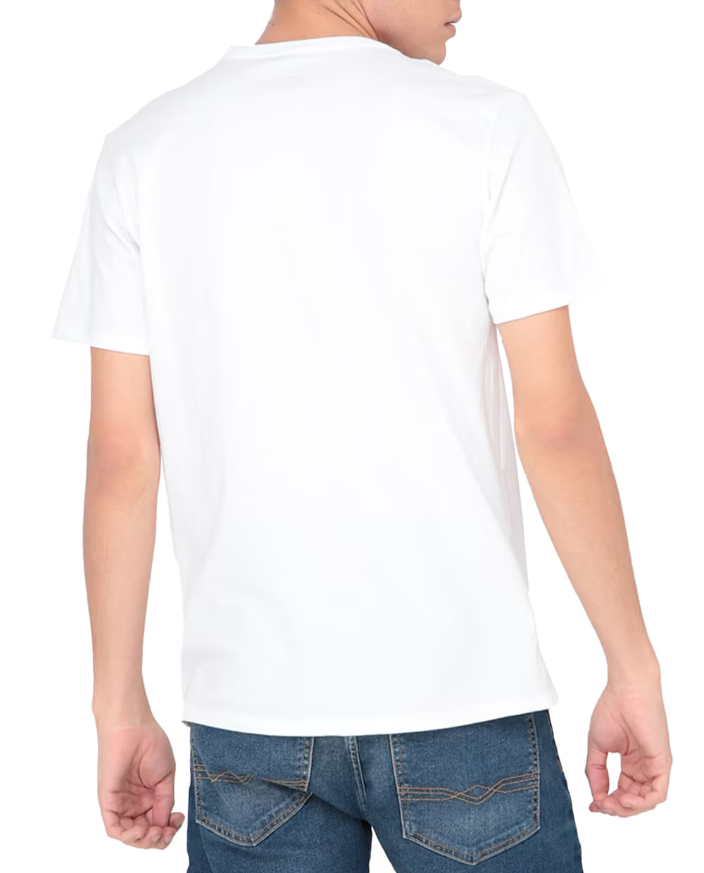 Denizen Camiseta blanca estampada para hombre - Siman El Salvador