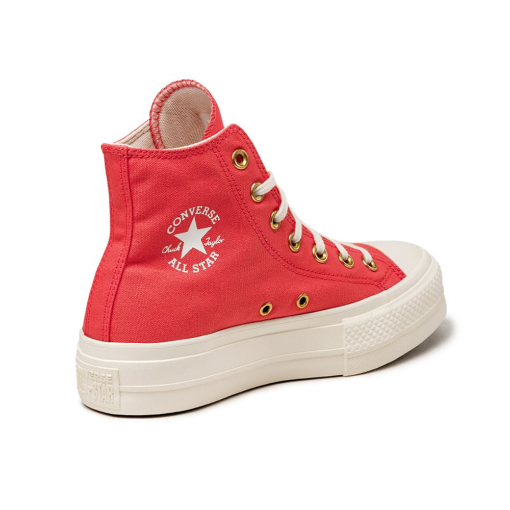 Zapato Converse Chuck Taylor All Star Lift color coral para mujer ...