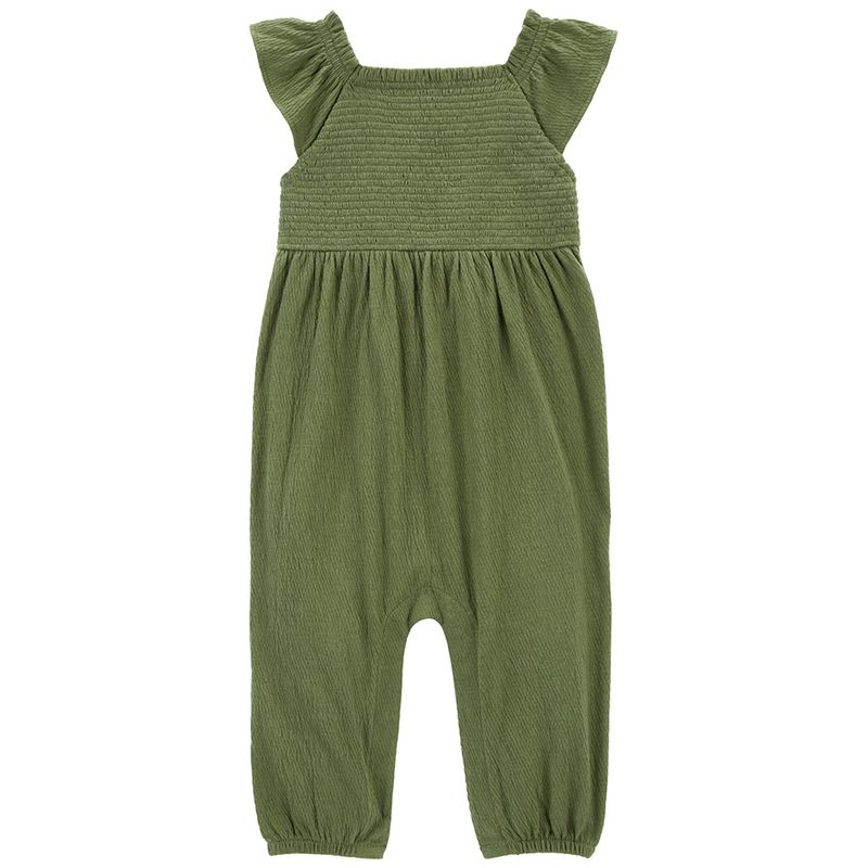 Jumpsuit verde sólido para bebé niña - Siman Costa Rica