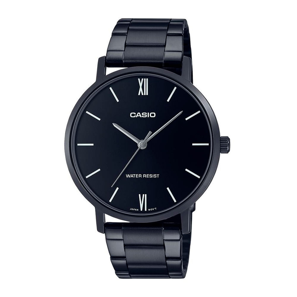 Reloj Casio análogo metálico negro para hombre - Siman El Salvador