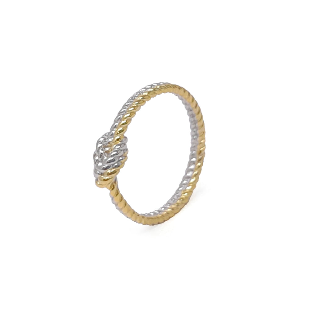 Anillo de plata combinado talla 7 para mujer - Siman El Salvador