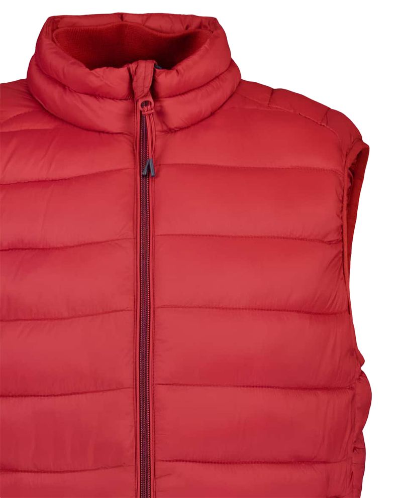 Easy Wear Chaleco puffer rojo sólido para hombre - Siman Guatemala
