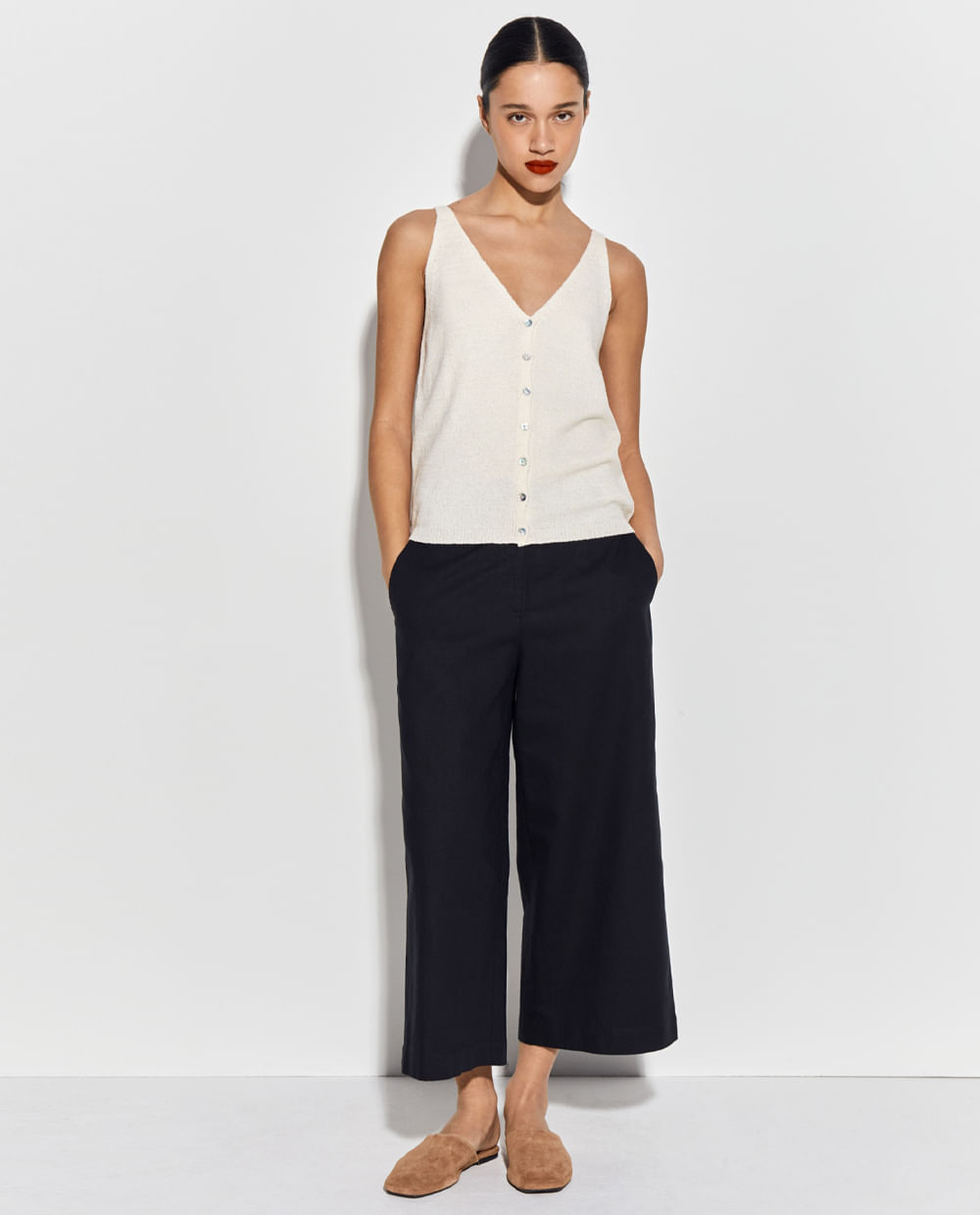 Camiseta Sfera tank top blanca para mujer - Siman Costa Rica