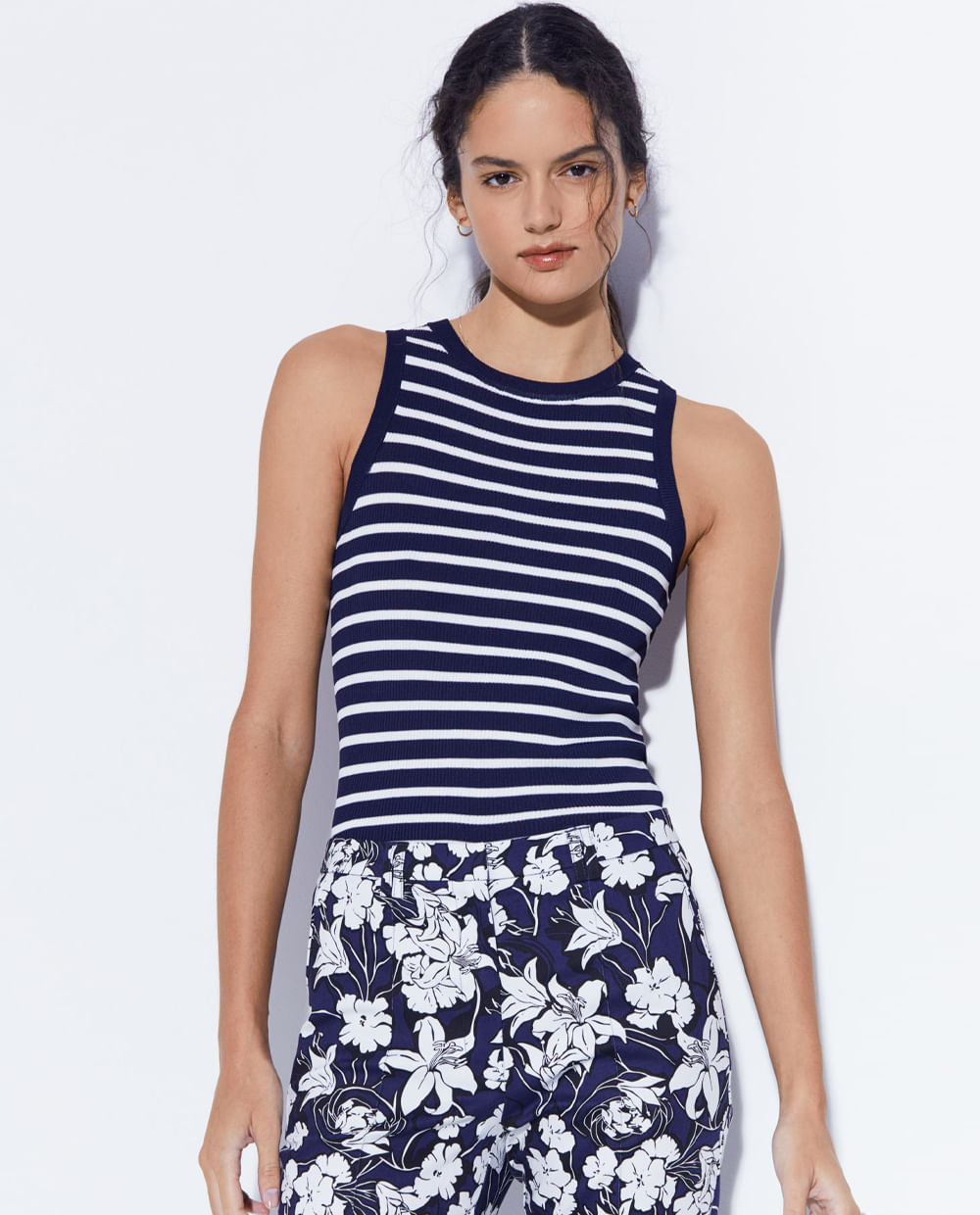 Camiseta Sfera tank top rayada para mujer - Siman El Salvador