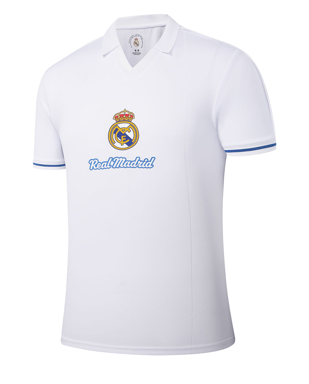 Camiseta deportiva blanca tipo polo Real Madrid para hombre - Siman ...