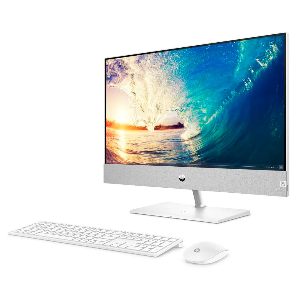 Computadora aio touch 23" pavilion amd r5-5500u 8gb - 512ssd blanca ...