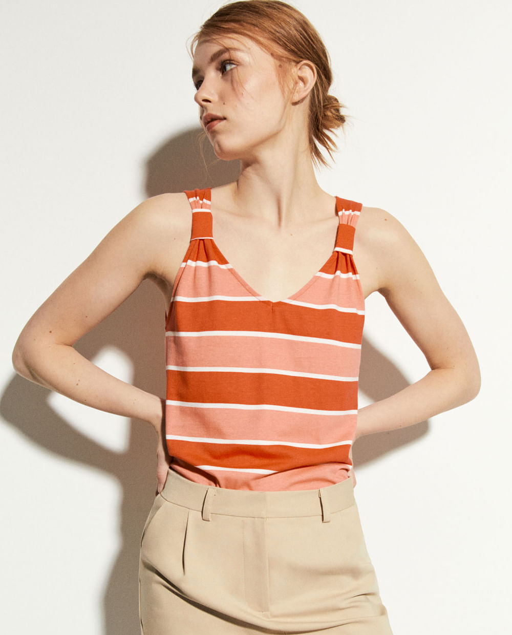 Camiseta Sfera tank top rayada para mujer - Siman Costa Rica