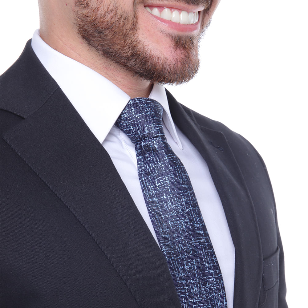 Corbata Oscar de la Renta azul heather para hombre - Siman El Salvador