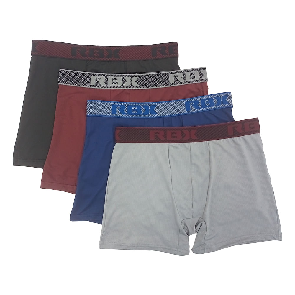 Pack de 4 boxers brief RBX multicolor para hombre - Siman Costa Rica