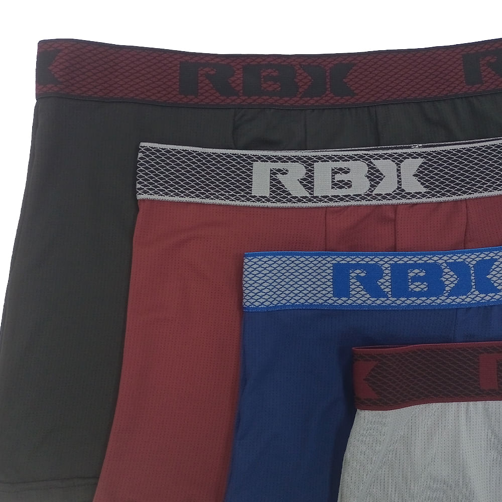 Pack de 4 boxers brief RBX multicolor para hombre - Siman El Salvador