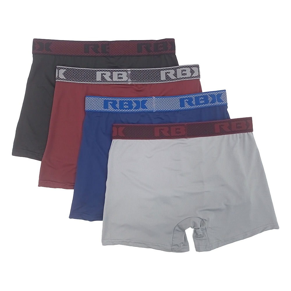 Pack de 4 boxers brief RBX multicolor para hombre - Siman Costa Rica