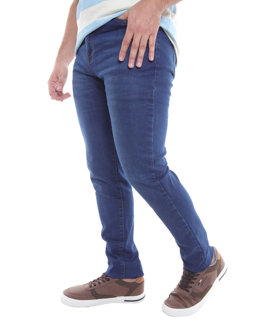 Pepe Revolution Jeans skinny fit azul denim para hombre - Siman El Salvador
