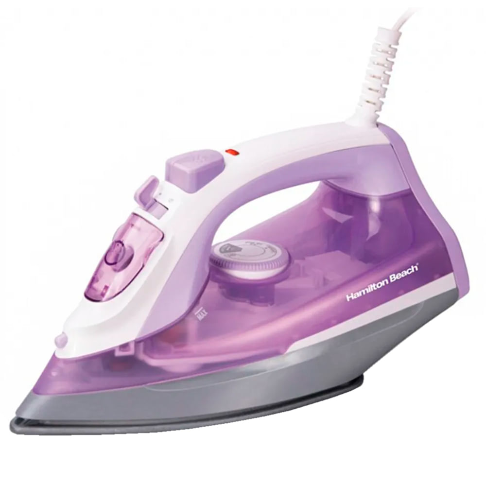 Plancha para ropa al vapor blanco lila - Siman El Salvador