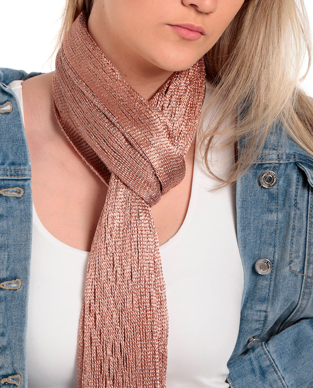 Bufanda Again color rosado para mujer - Siman El Salvador