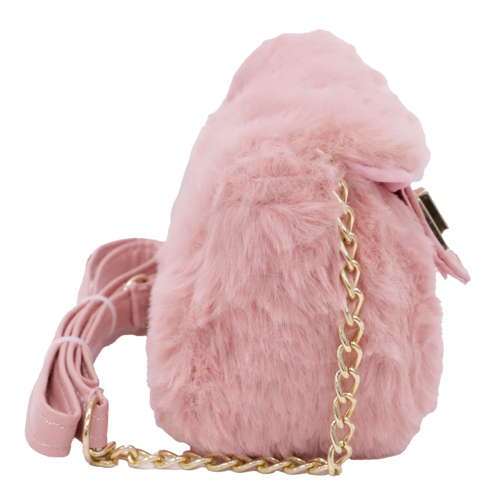 Cartera rosada sólido para niña