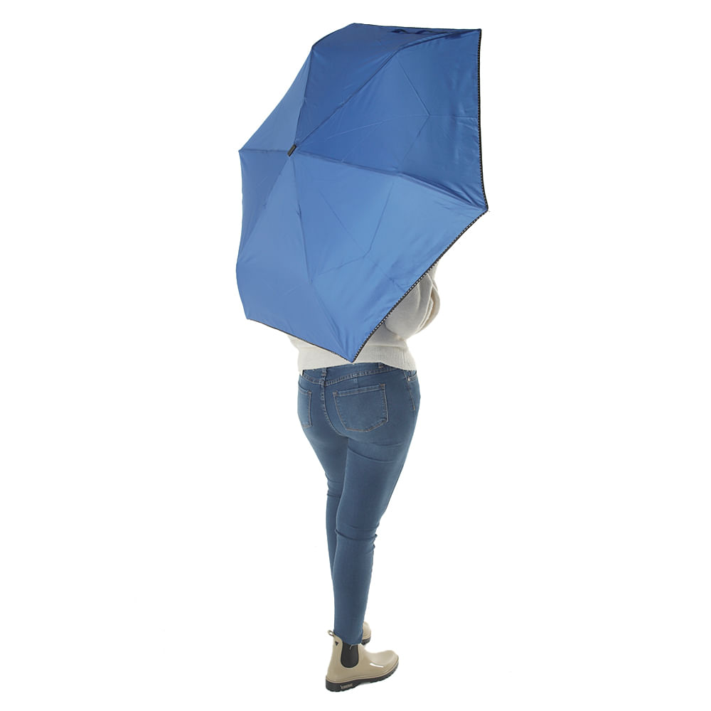 Sombrilla automática azul - Siman El Salvador