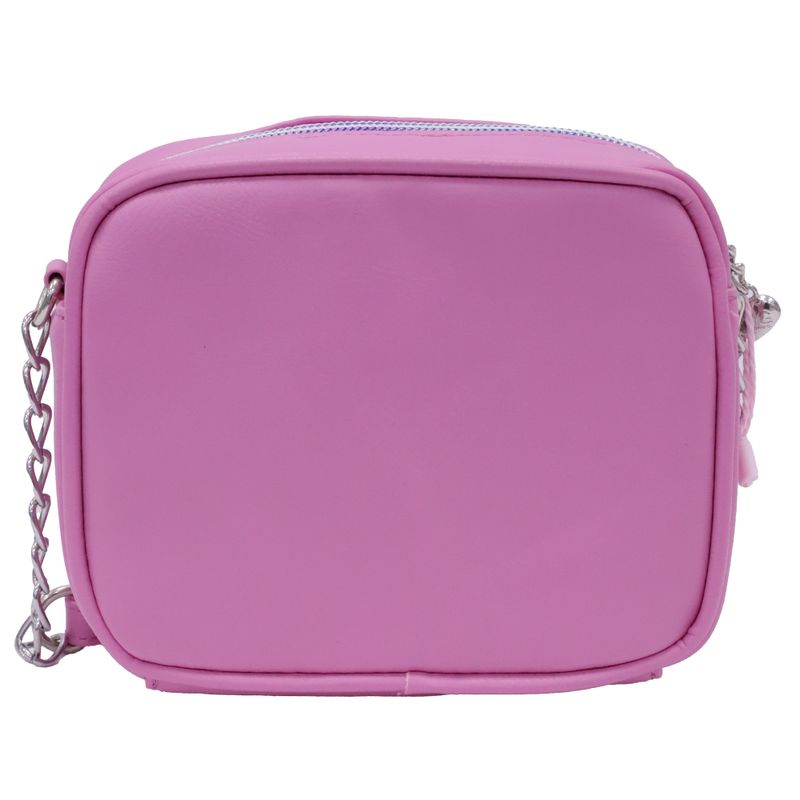 Cartera multicolor con estampado de corazones para niña