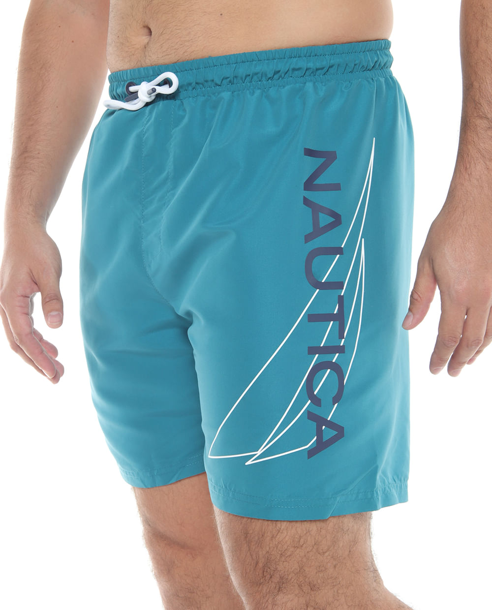 Calzoneta de baño Nautica turquesa estampada para hombre - Siman El ...