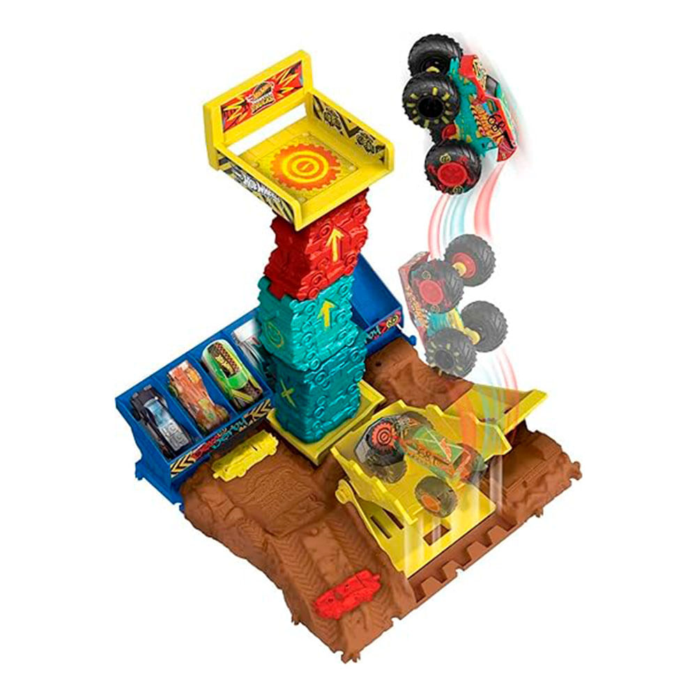 Hot wheels monster trucks - set arena de demolición - Siman El Salvador