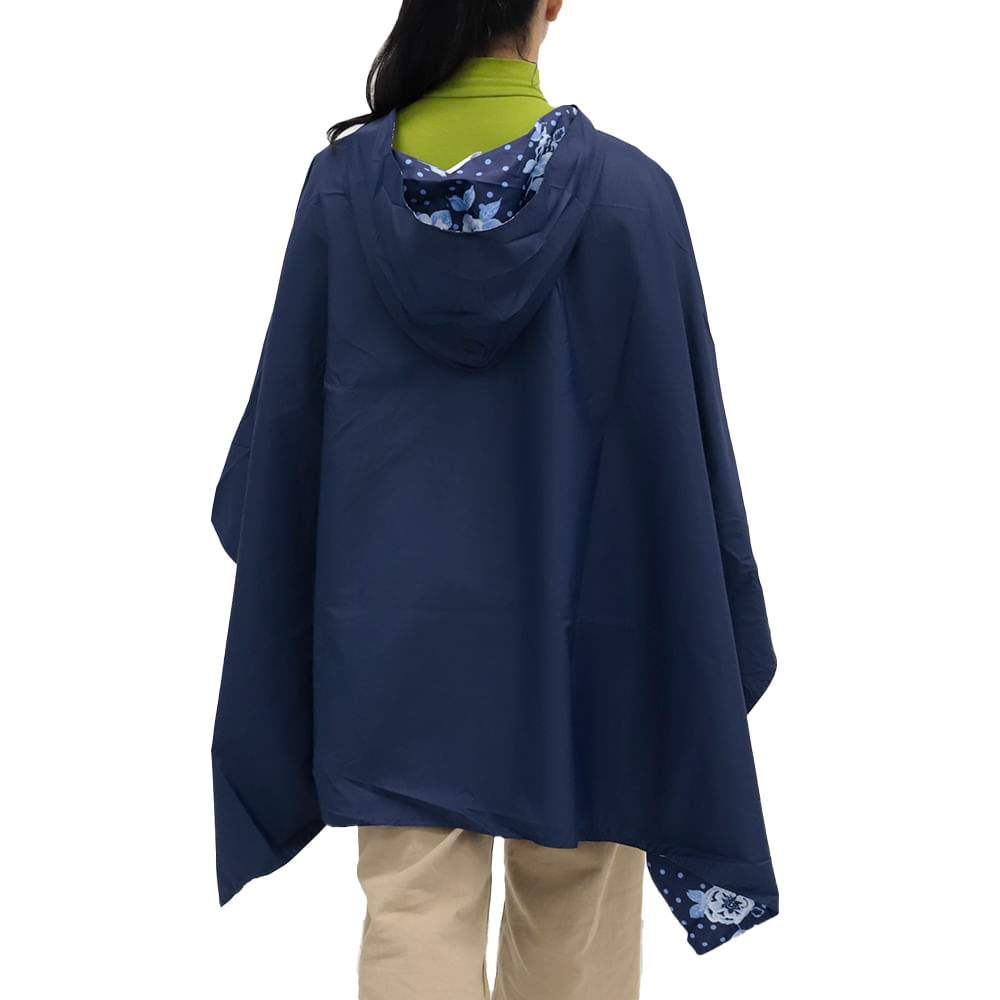 Capa impermeable Capelli color azul reversible para mujer - Siman El ...