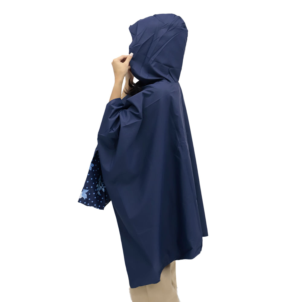 Capa impermeable Capelli color azul reversible para mujer - Siman Nicaragua