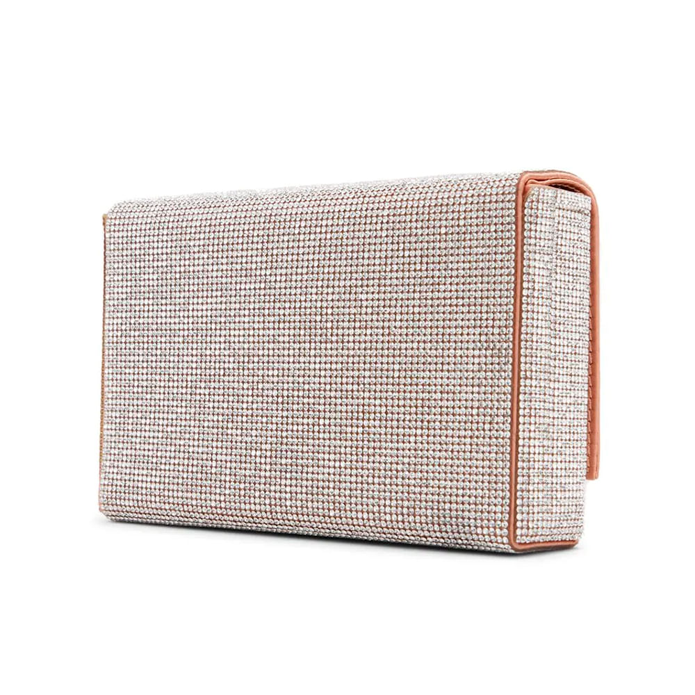 Cartera clutch Aldo Brandy color plateado para mujer - Siman Costa Rica
