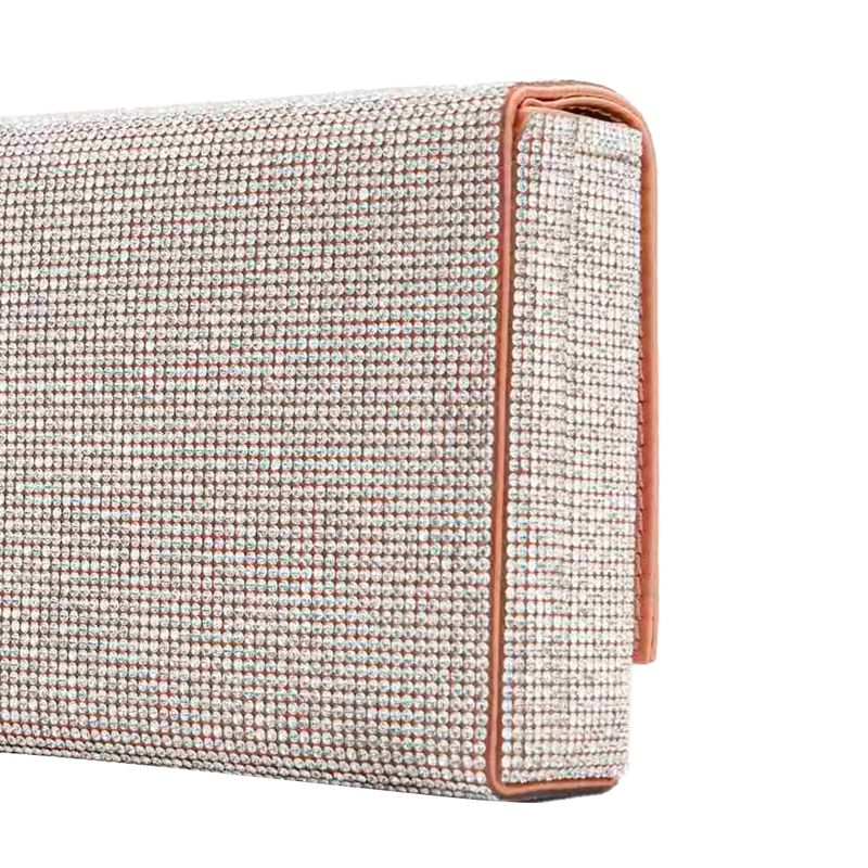 Cartera clutch Aldo Brandy color plateado para mujer - Siman El Salvador